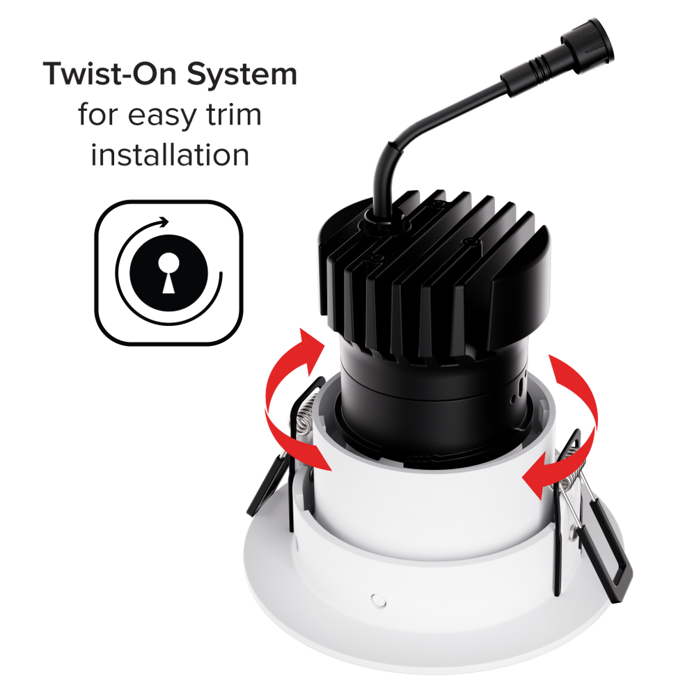 3 in Canless Round Micro Flange Reflector | Step 1 Dezigns