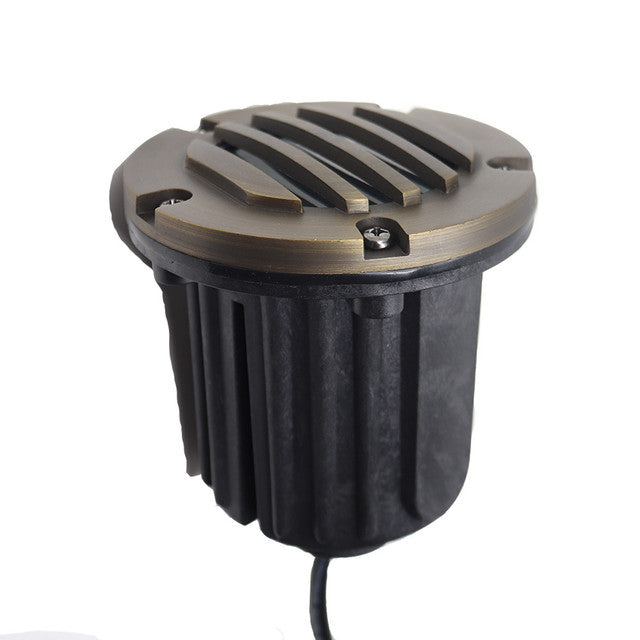 LED Brass Well Light with Louver Cover | Step 1 Dezigns