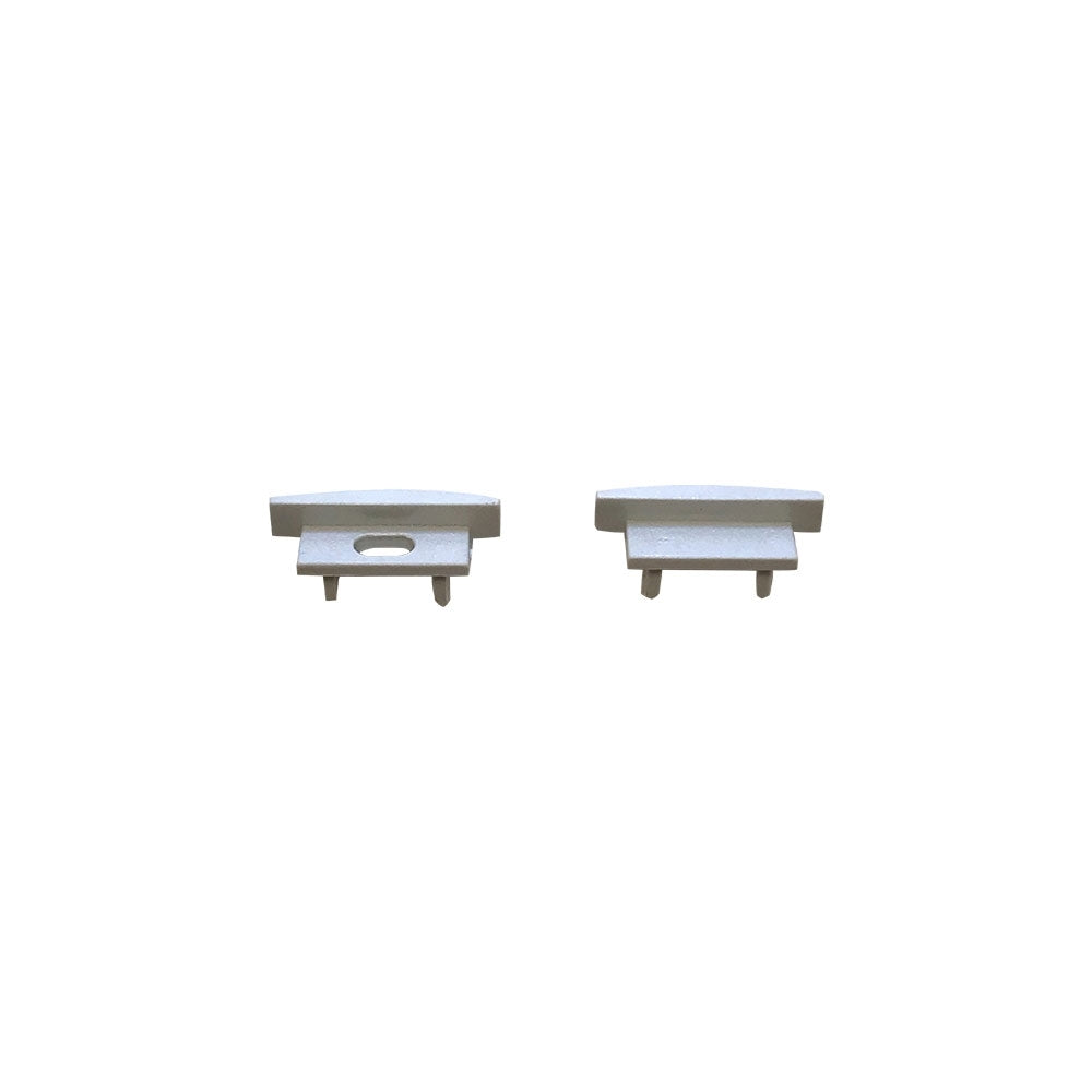 LED Slim Top Flange Aluminum Channel End Caps | Step 1 Dezigns