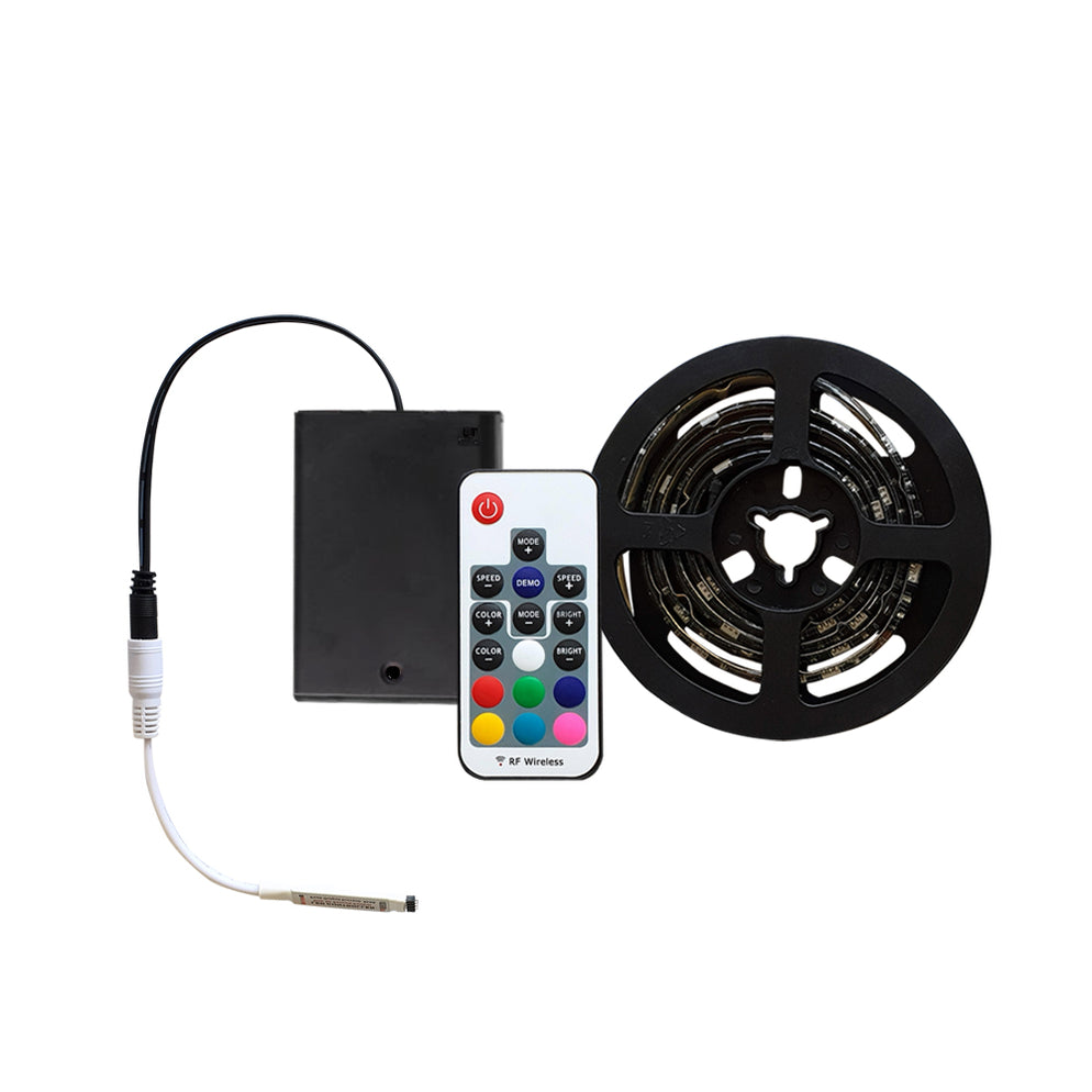 Battery Powered LED RGB Tape Light Kit 5V - 24V DC 3 ft Reel | Step 1 ...