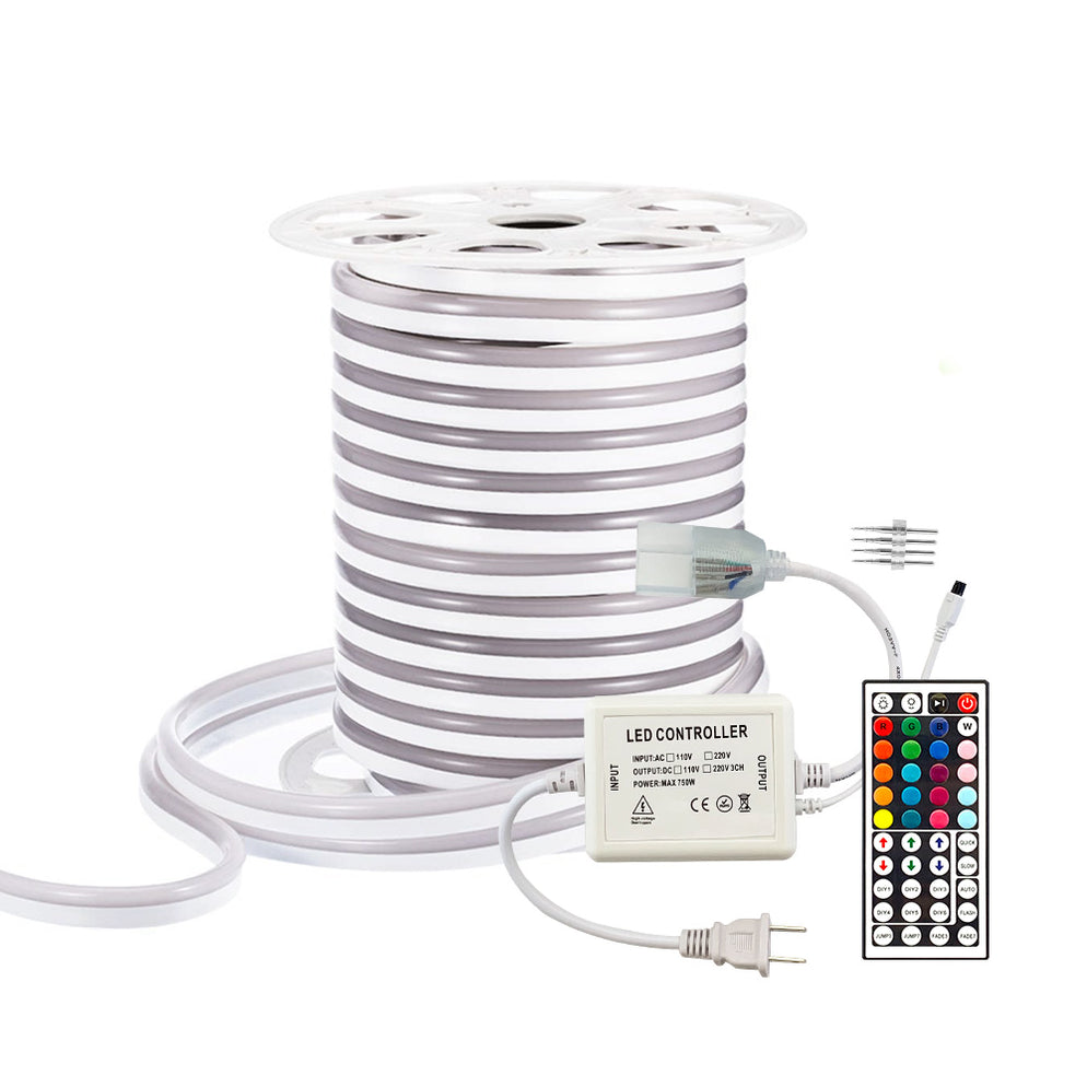 LED RGB Color Changing Flex Neon Light 120V AC 164 ft Kit — Step 1 Dezigns