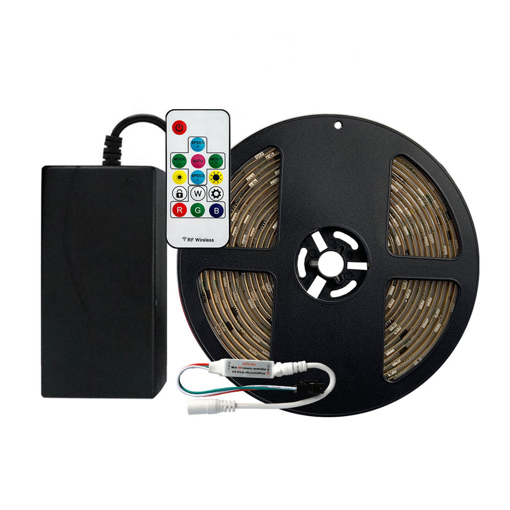 RGB LED Color Chasing Tape Light Kit | Step 1 Dezigns