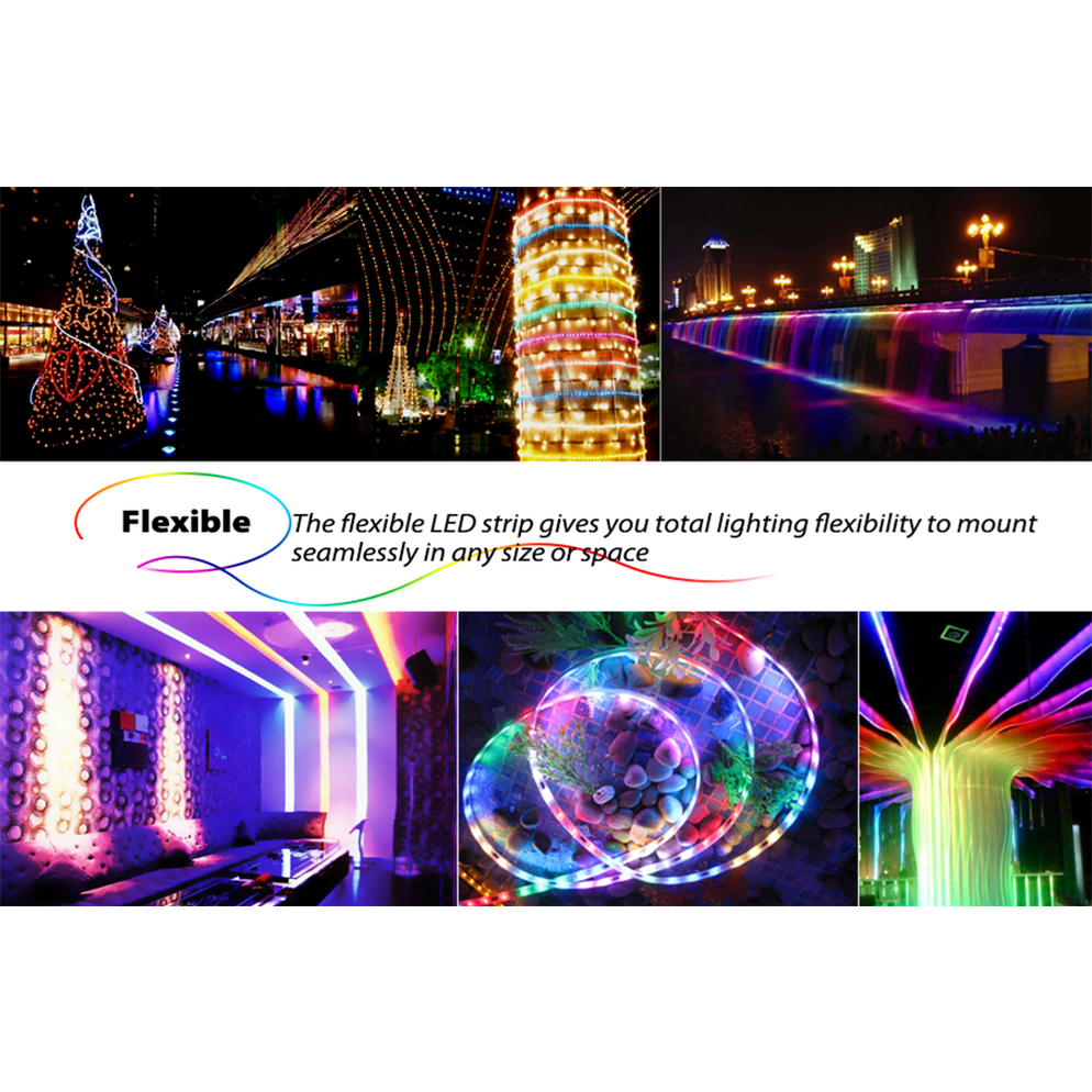 RGB LED Color Chasing Tape Light Kit | Step 1 Dezigns