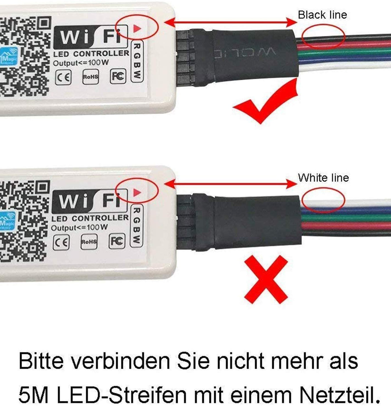 LED RGBW Wifi Controller with Remote | Step 1 Dezigns