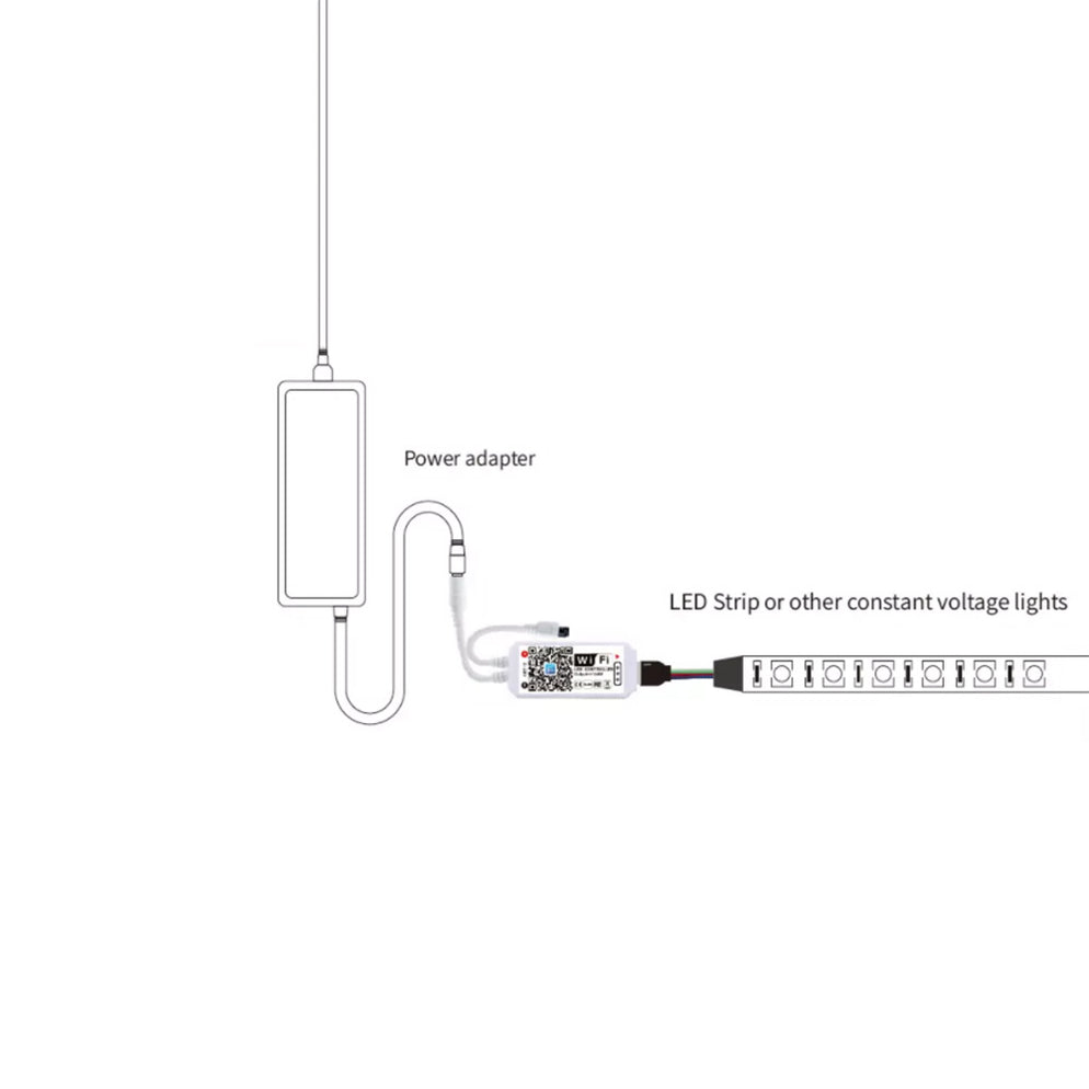 LED RGB Wifi Controller with Remote | Step 1 Dezigns